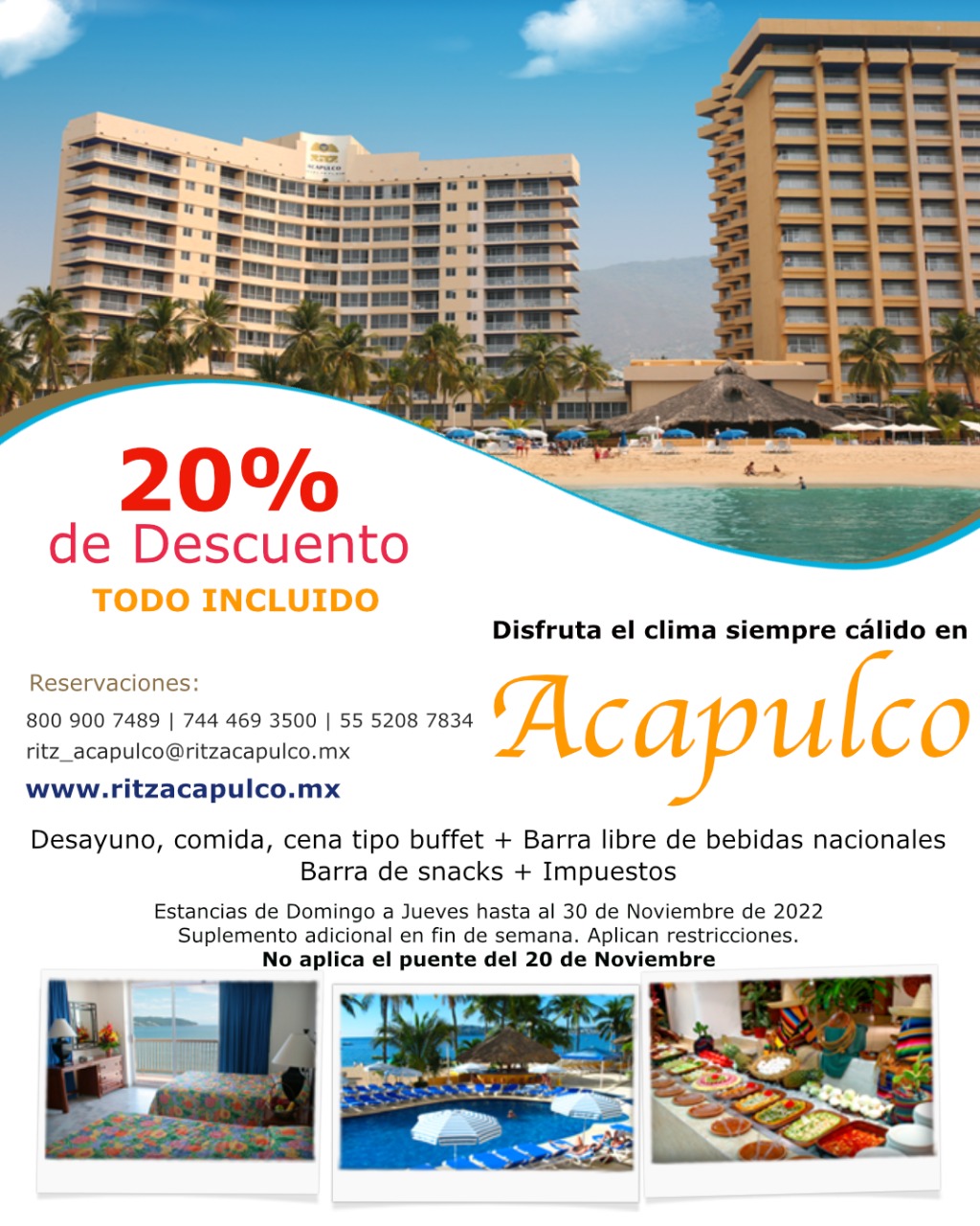 Promociones – Hotel Ritz Acapulco